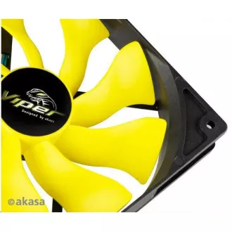 AKASA ventilátor Viper, 140 x 25mm, PWM regulace, extra výkonný a tichý ...