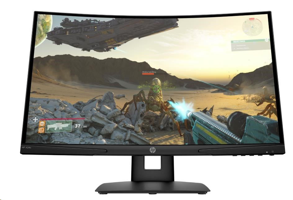 LCD HP X24c, prohnutý herní Monitor 24" FHD AG 1920x1080; VA; 16:9, 300 ...
